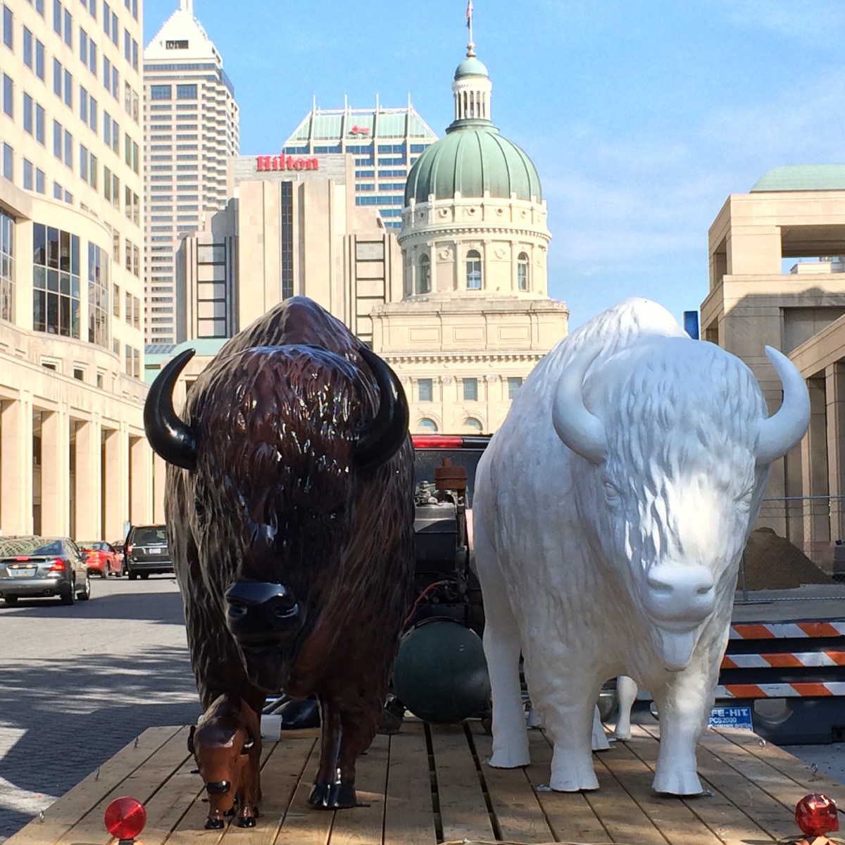 A Bison-tennial statue in Decatur County | Roadtirement