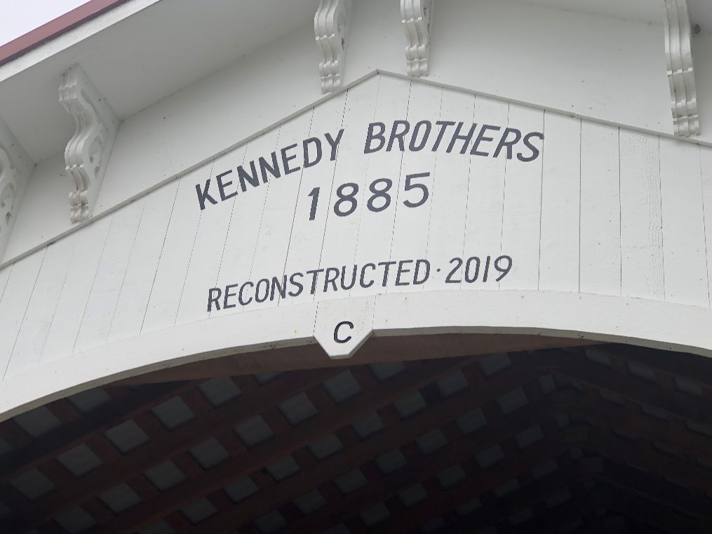 The reconstructed 1885 Cedar Ford Covered Bridge | Roadtirement