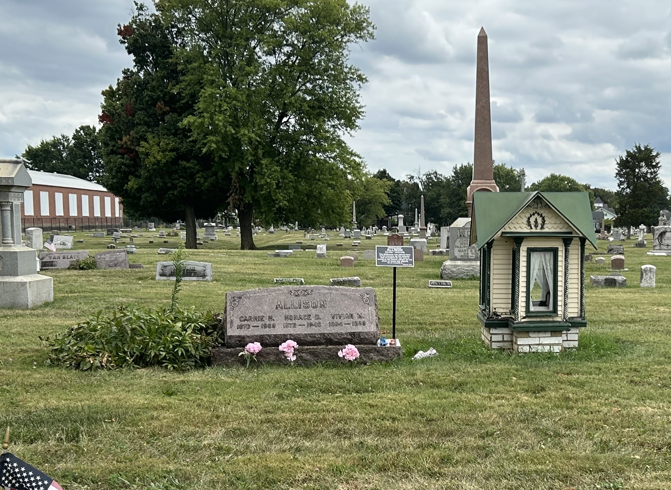 Doll House grave of Vivian May Allison 1884 – 1889 | Roadtirement